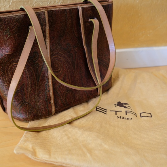 Etro | Bags | Vintage Etro Shoulder Tote | Poshmark